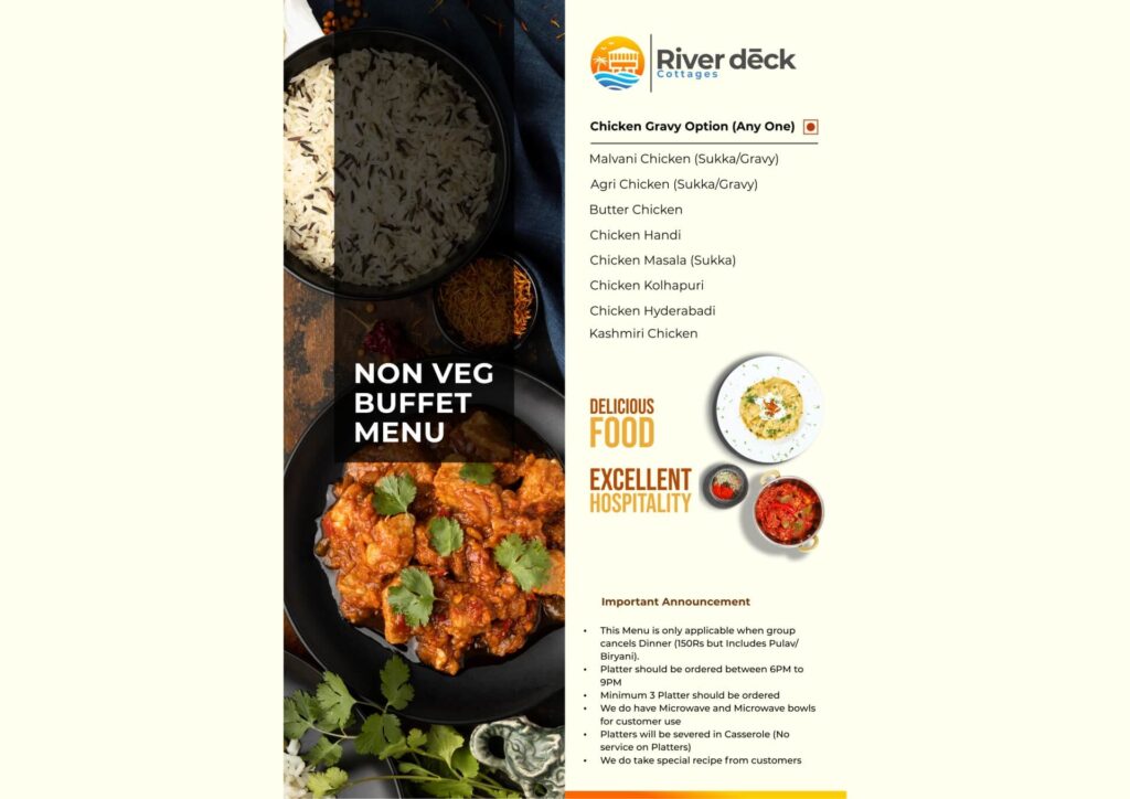 Menu - River Deck Cottages